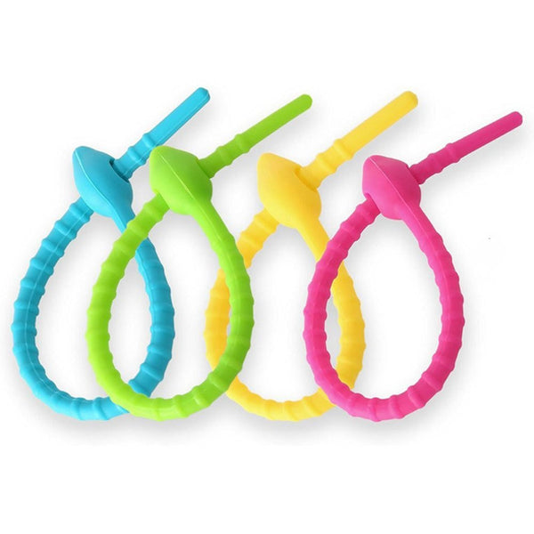 Gear Tie Reusable Rubber Twist Tie, Indoor and outdoor, 4 pcs – gungkioto